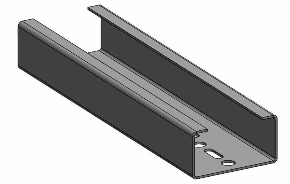 Траверса центральная 80х40 L 2474 (RAL 3020 матовый)