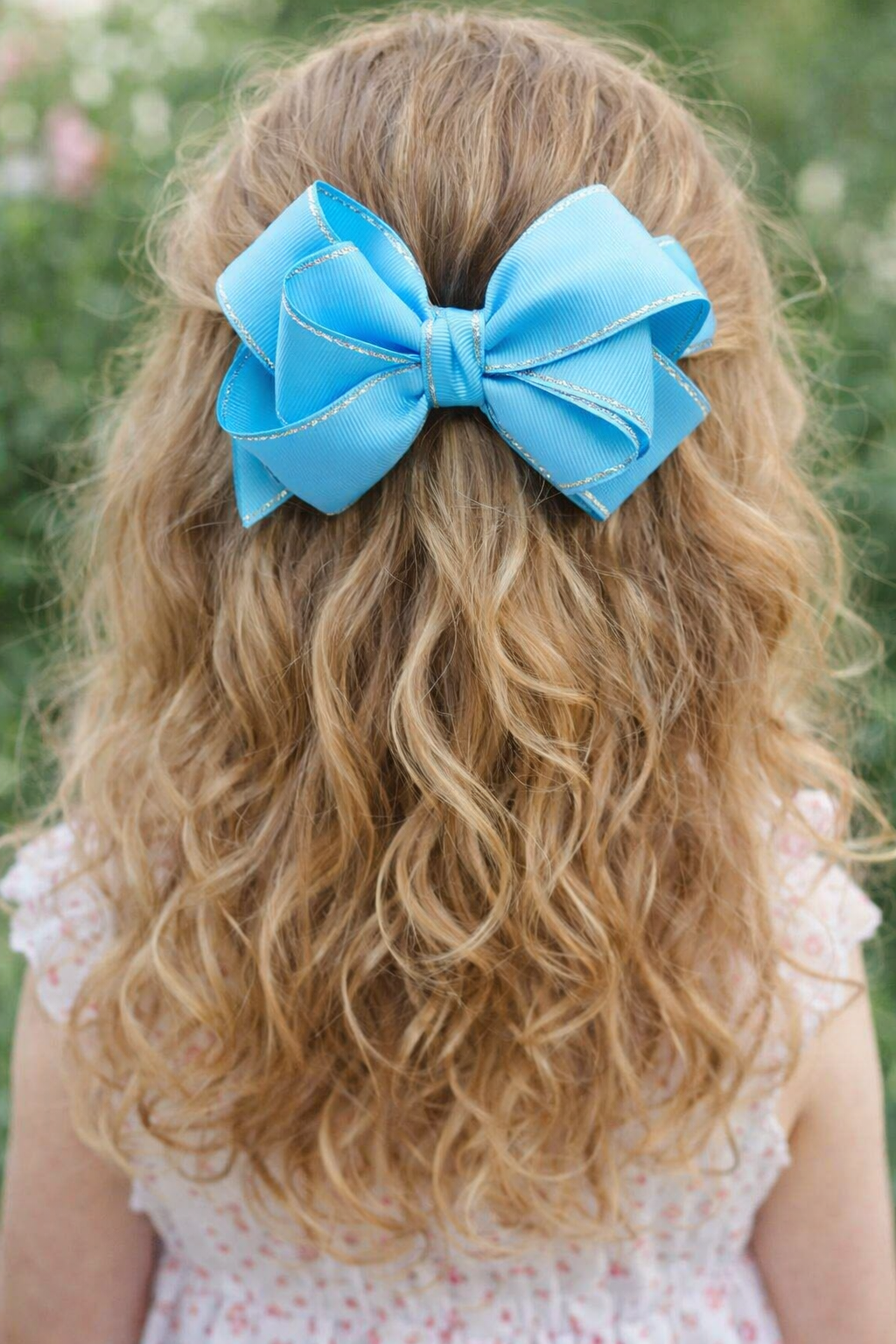 Бант для волос Арт и Дизайн, на заколке, голубой, металл, репс