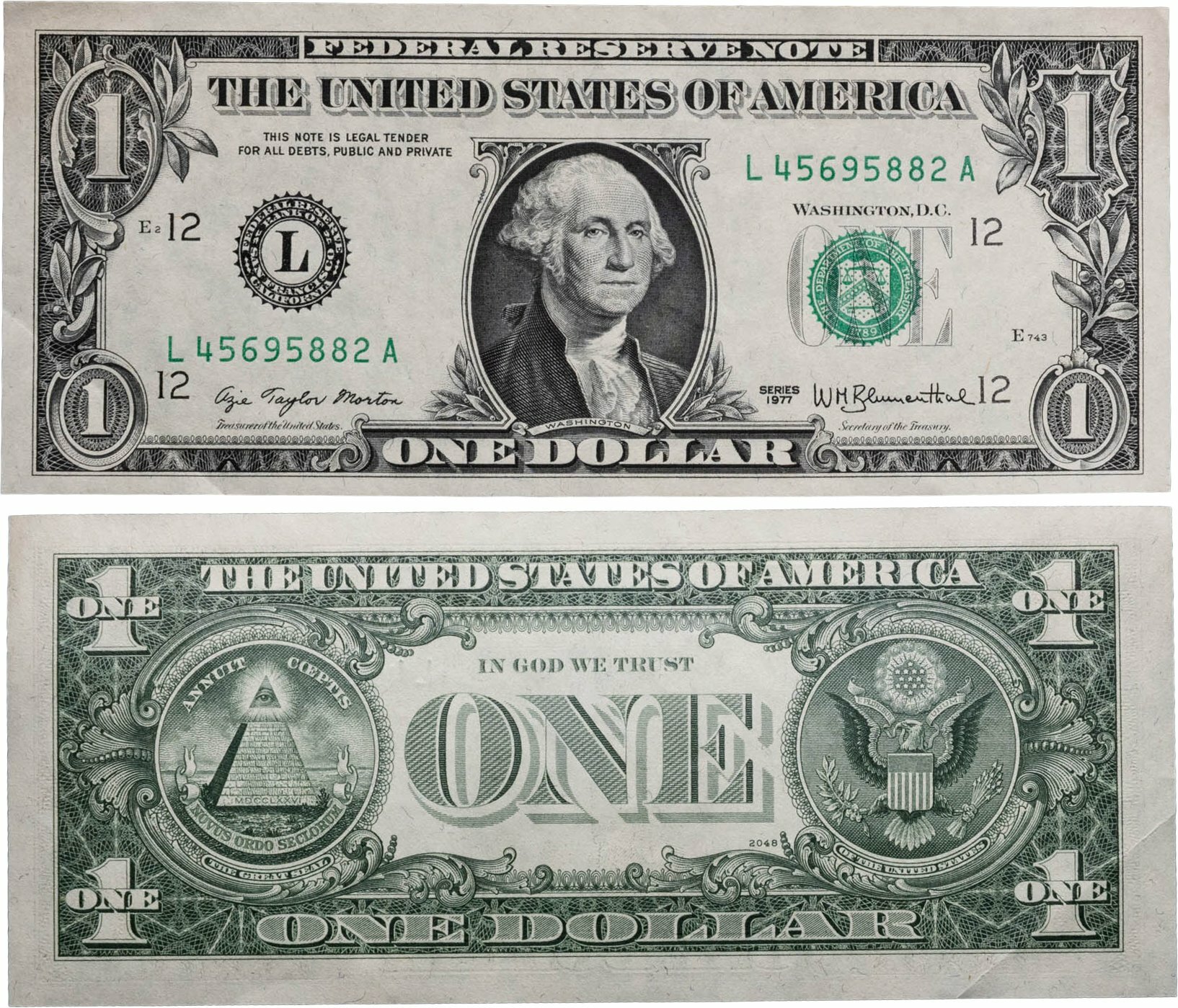 США 1 доллар 1977 год Pick 462а L-Сан Франциско