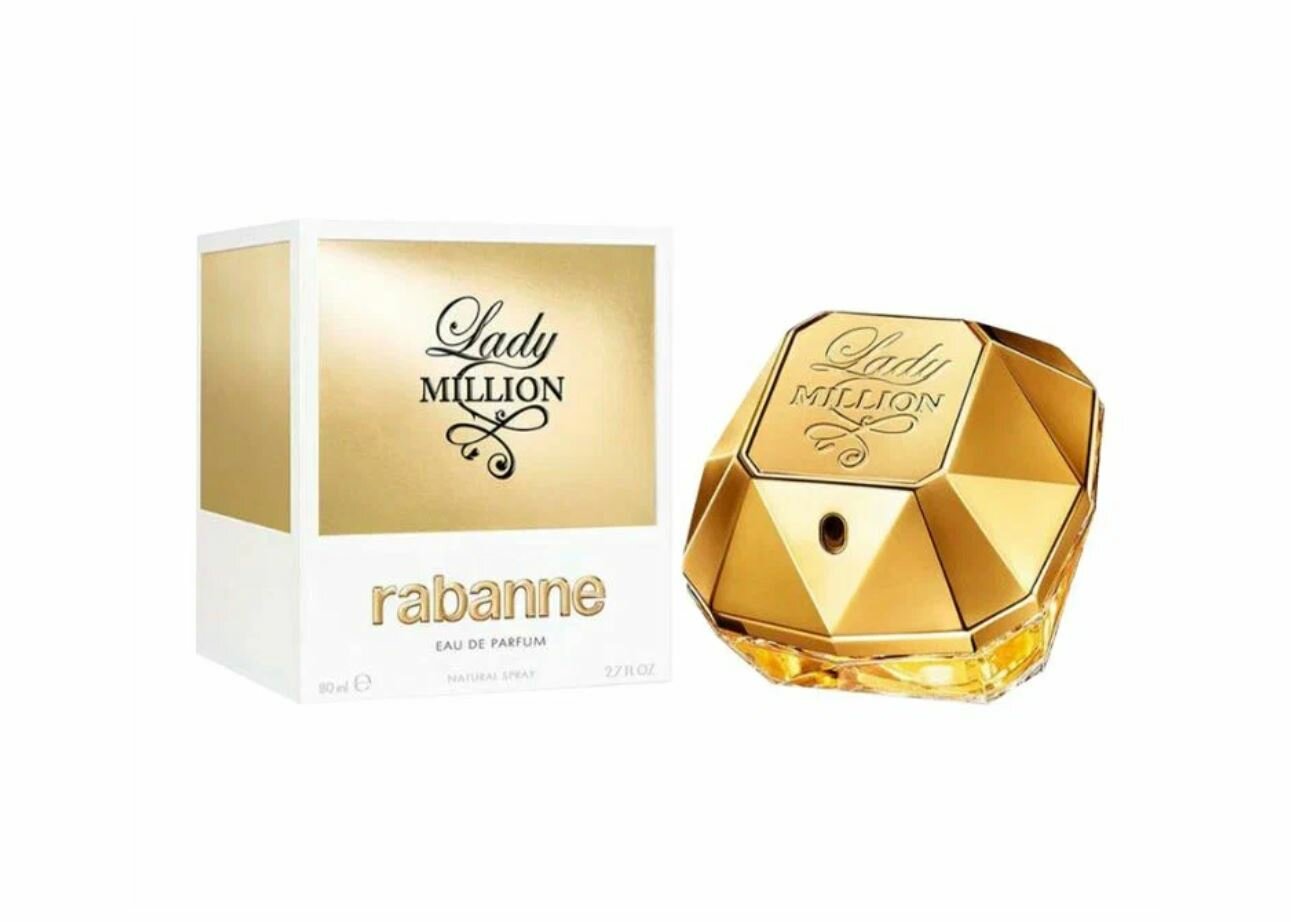 Парфюмерная вода Paco Rabanne Lady Million 80 мл, цветочная, фруктовая