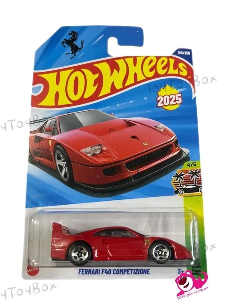 Машинка Mattel Hot Wheels 2025K C4982 Ferrari F40 Competizion (Red)