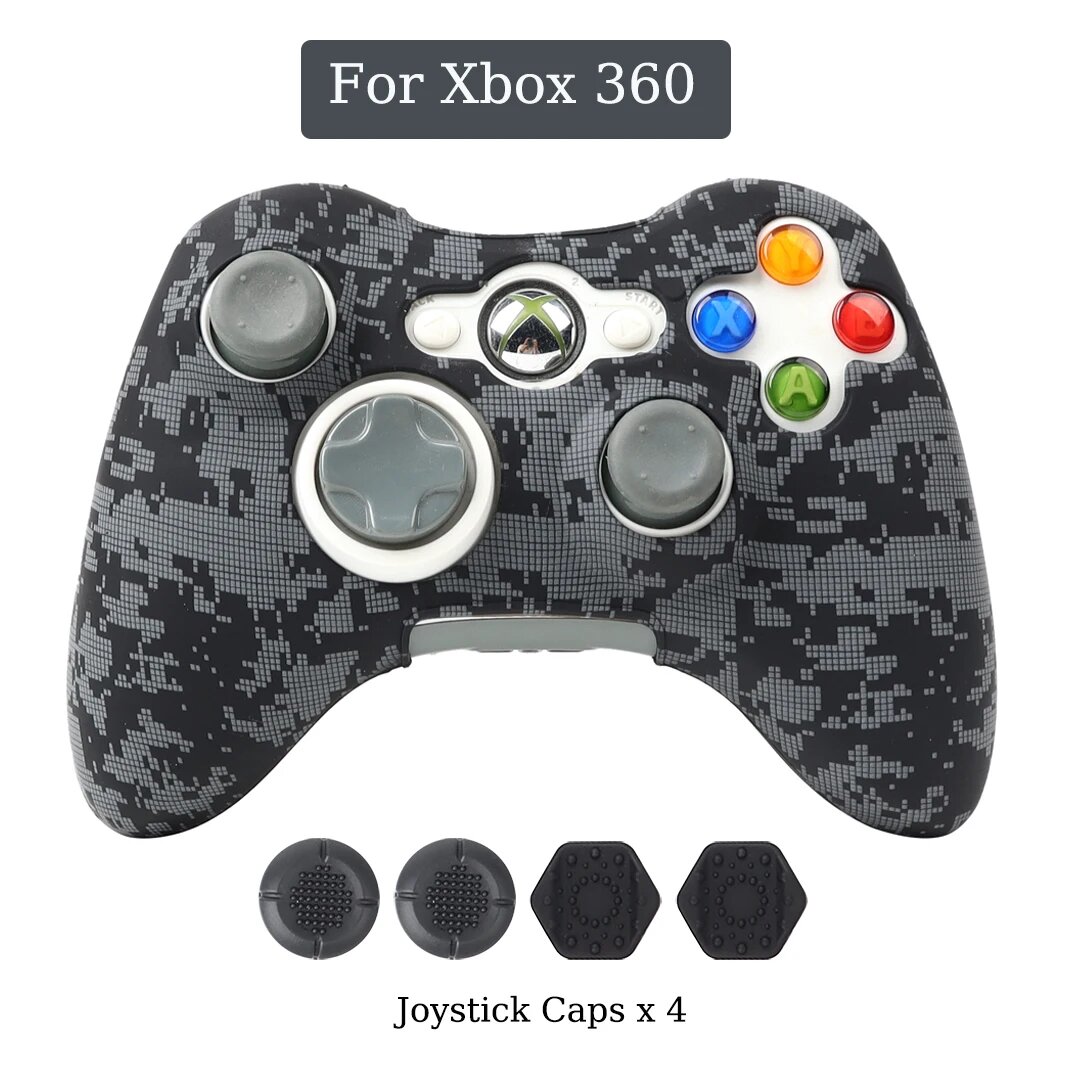 Чехол для геймпада Ralan черный силиконовый For Xbox 360