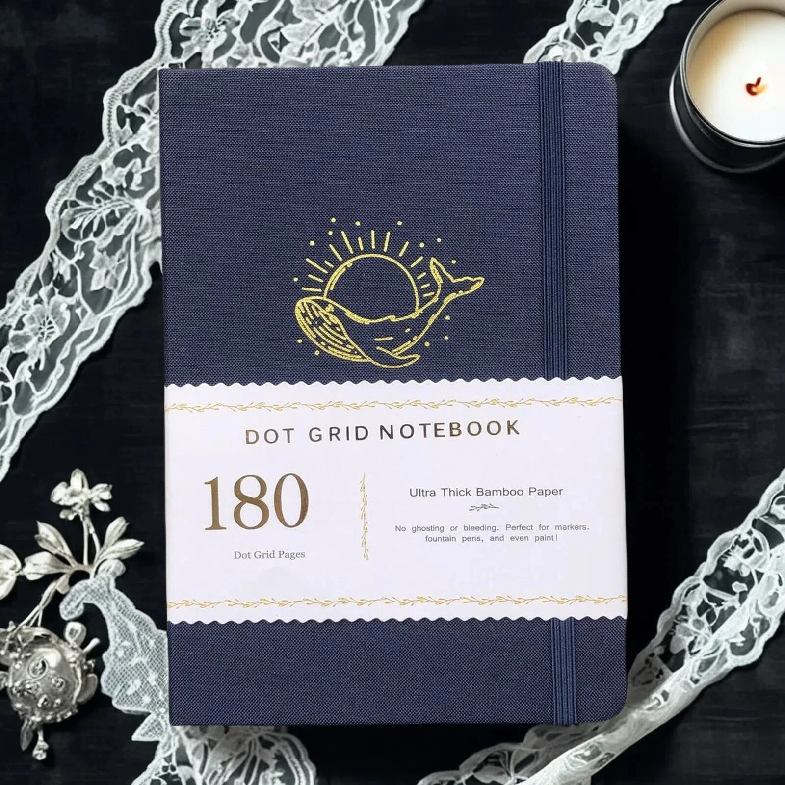 Блокнот Buke Notebook A5 Dot Grid, темно-синий