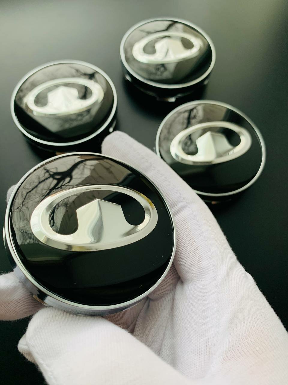 Колпак ступицы для колеса Great Wall Hover 60/56мм черный. Заглушки на диски Ховер 60мм 4шт