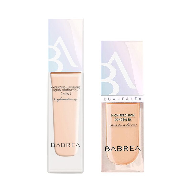Наборы косметики женские BABREA Foundation #01 ivory white + concealer 21 naturally white