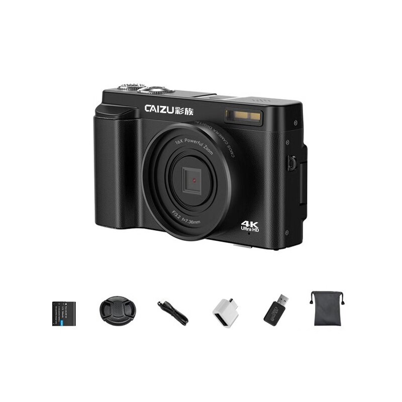 Цифровая камера унисекс CAIZU DC101L AF 4K HD, 32G Memory Card
