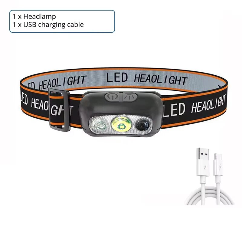 Shustar Rechargeable LED Headlamp Black