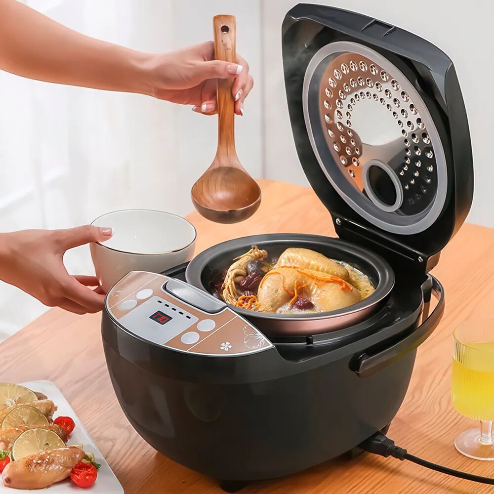Мультиварка 3L для дома, с антипригарным покрытием, быстрое приготовление, универсальная вместимость — фото 1