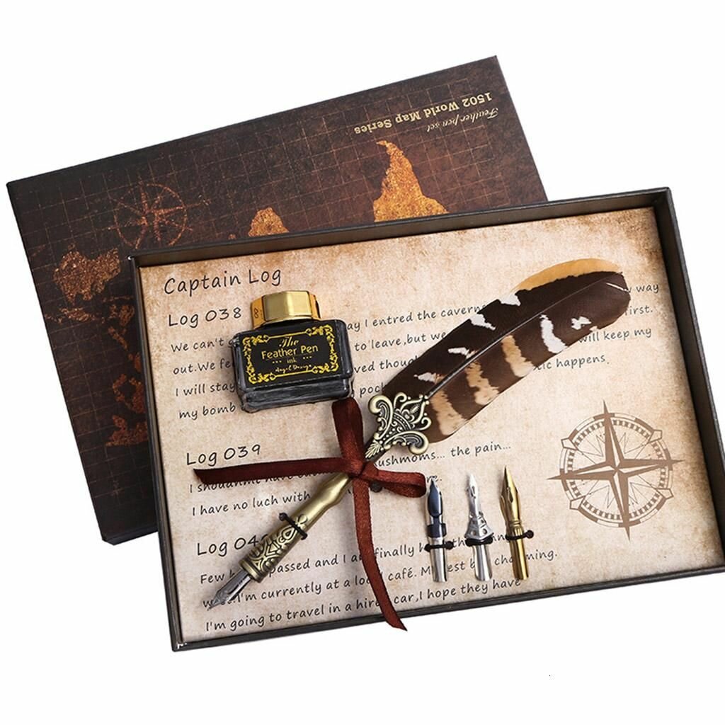 Винтажное перьевое перо для письма, Mixed Color