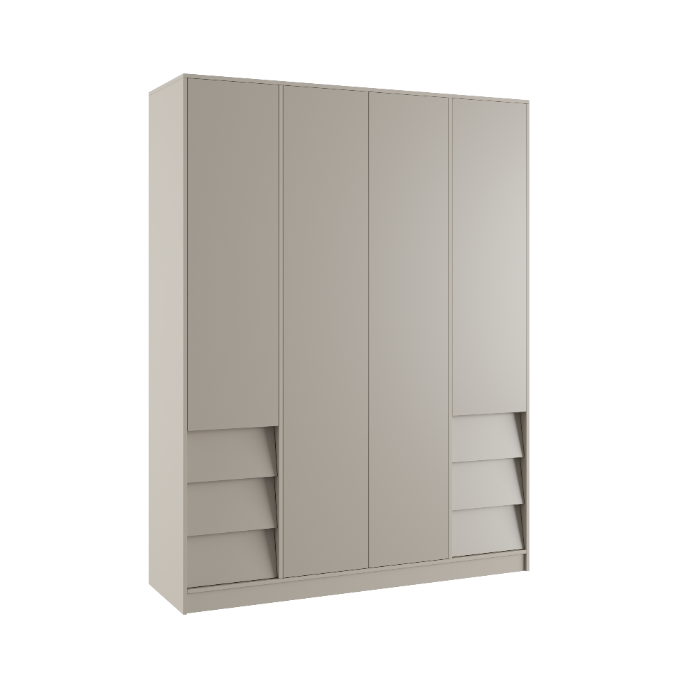 Шкаф 4-х створчатый "Ева", кашемир