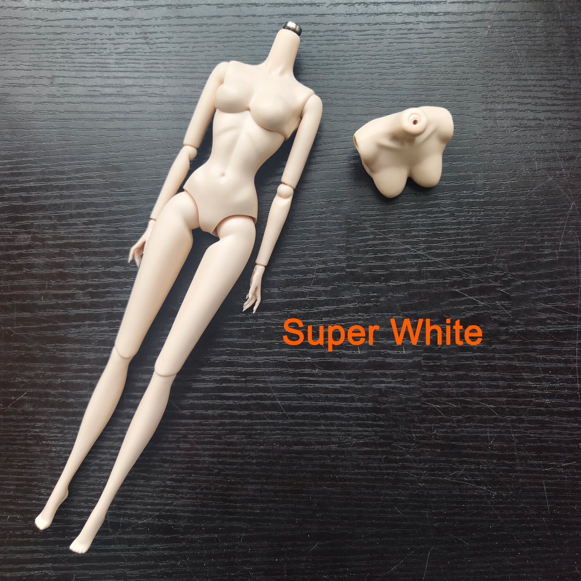 Кукольное тело Kokling Luly 1/6, Super White, Белый