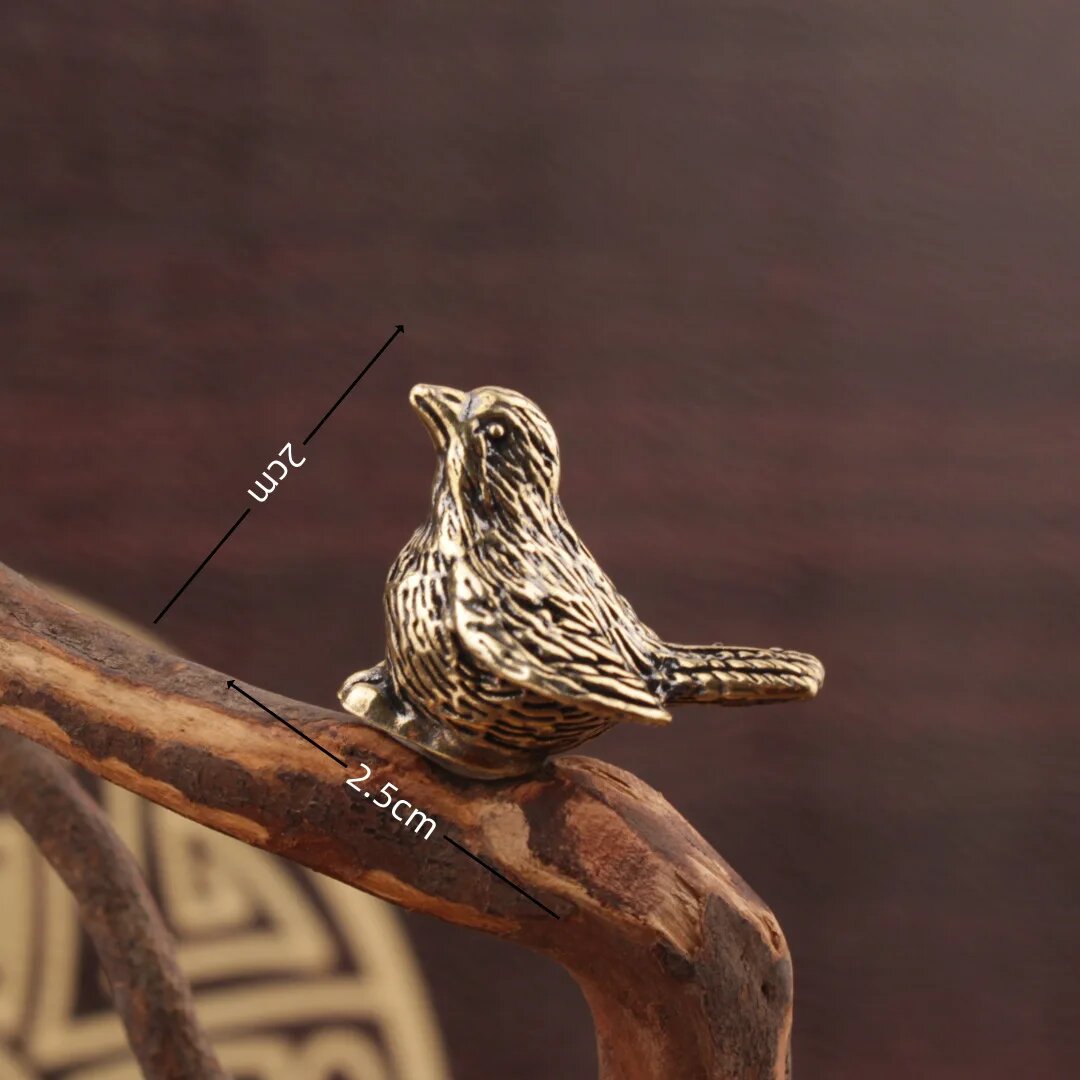 Миниатюрные фигурки птичек из меди MOONBIFFY