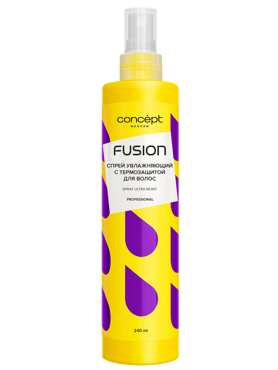 Спрей для волос Concept Ultra Moist, увлажняющий, термозащита, 240 мл