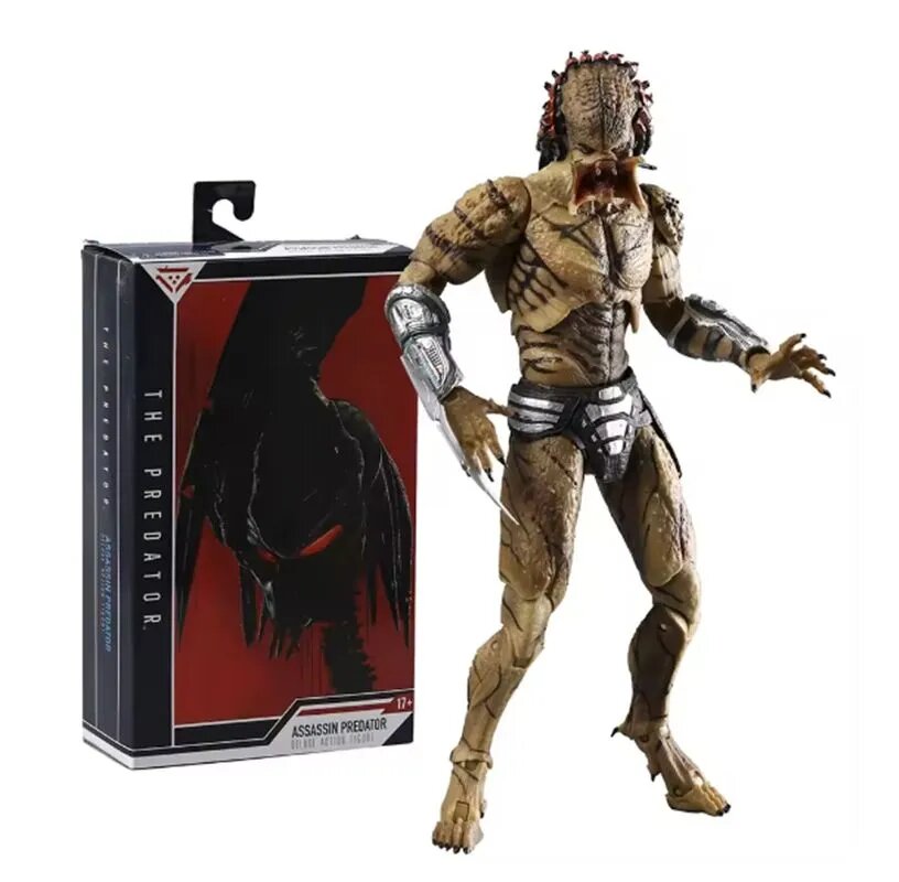 Коллекционная фигурка "NECA" с аксессуарами "Хищник ". Elder Predator 2 City Hunter Ultimate Assassin 30 CM