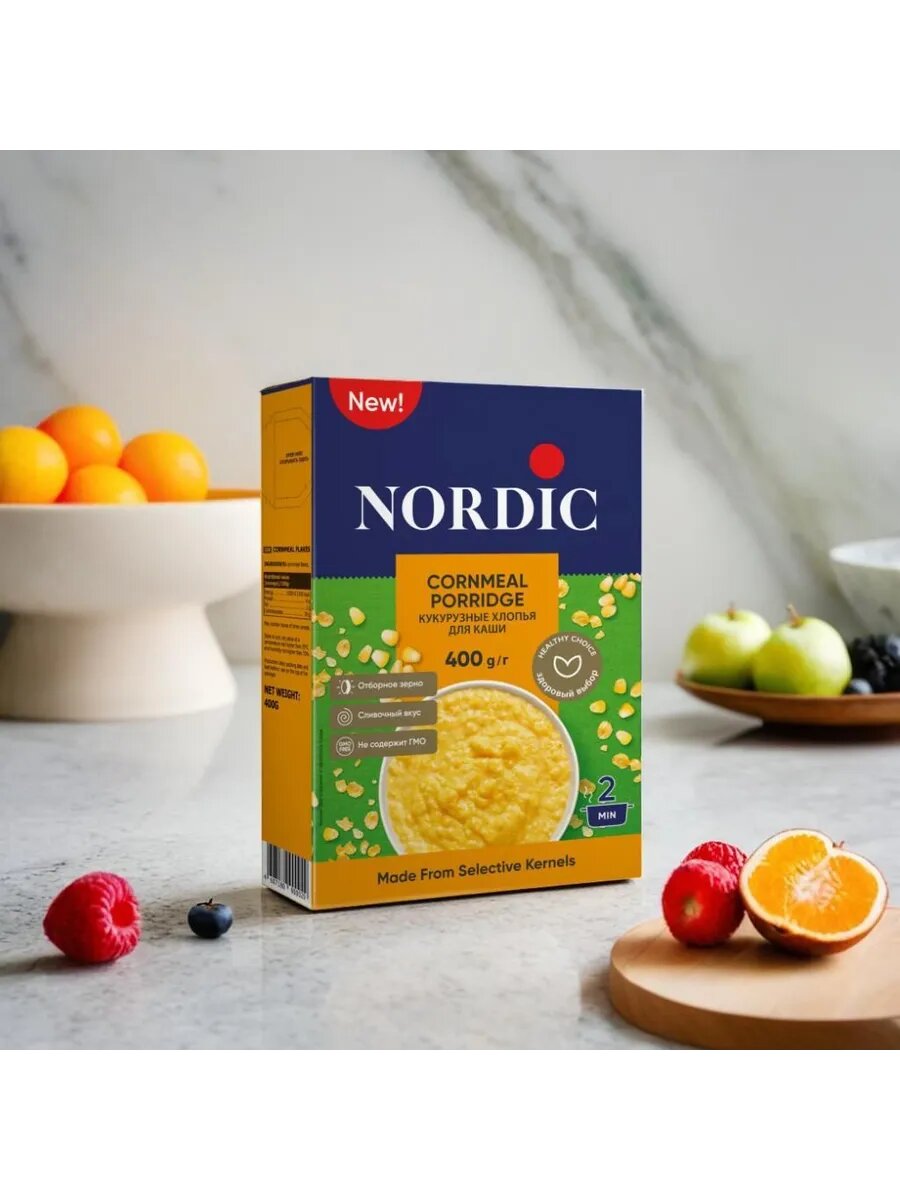 Хлопья кукурузные 400 г. 1 пачка