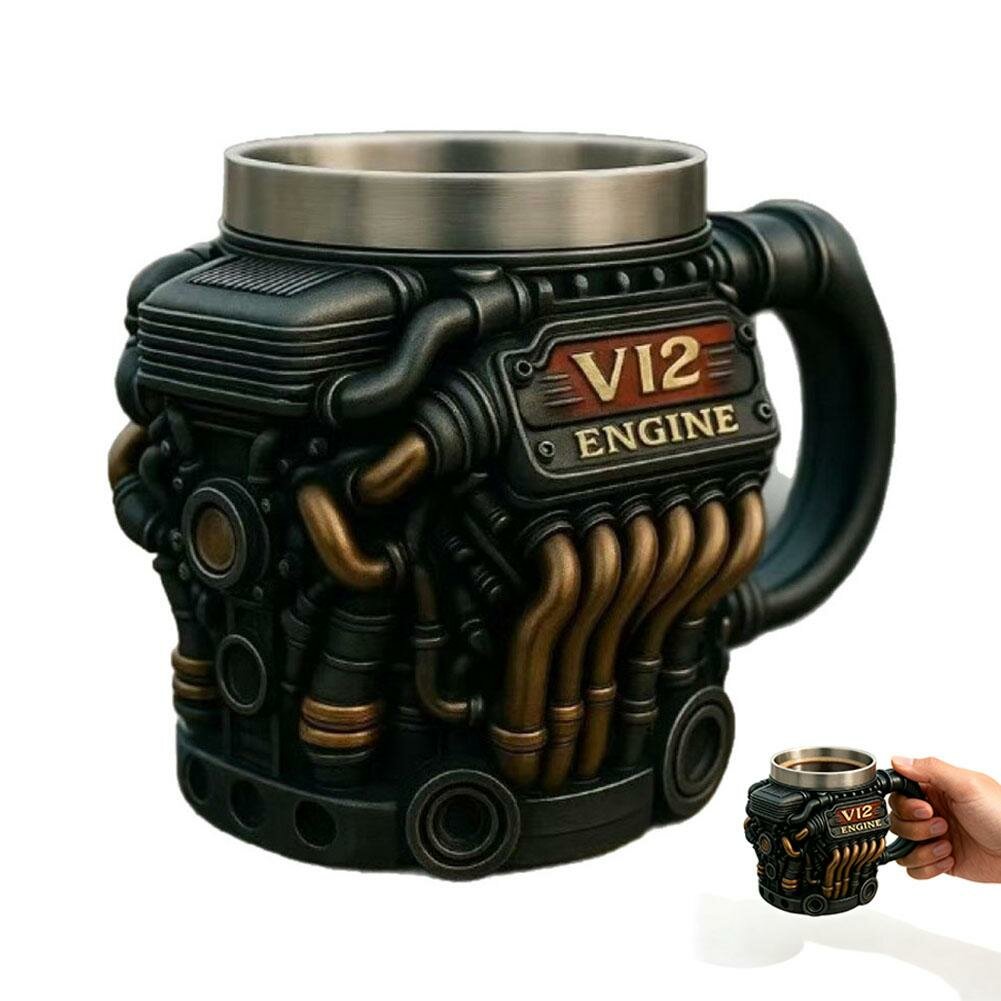 Кружка "Двигатель V12", 1 шт