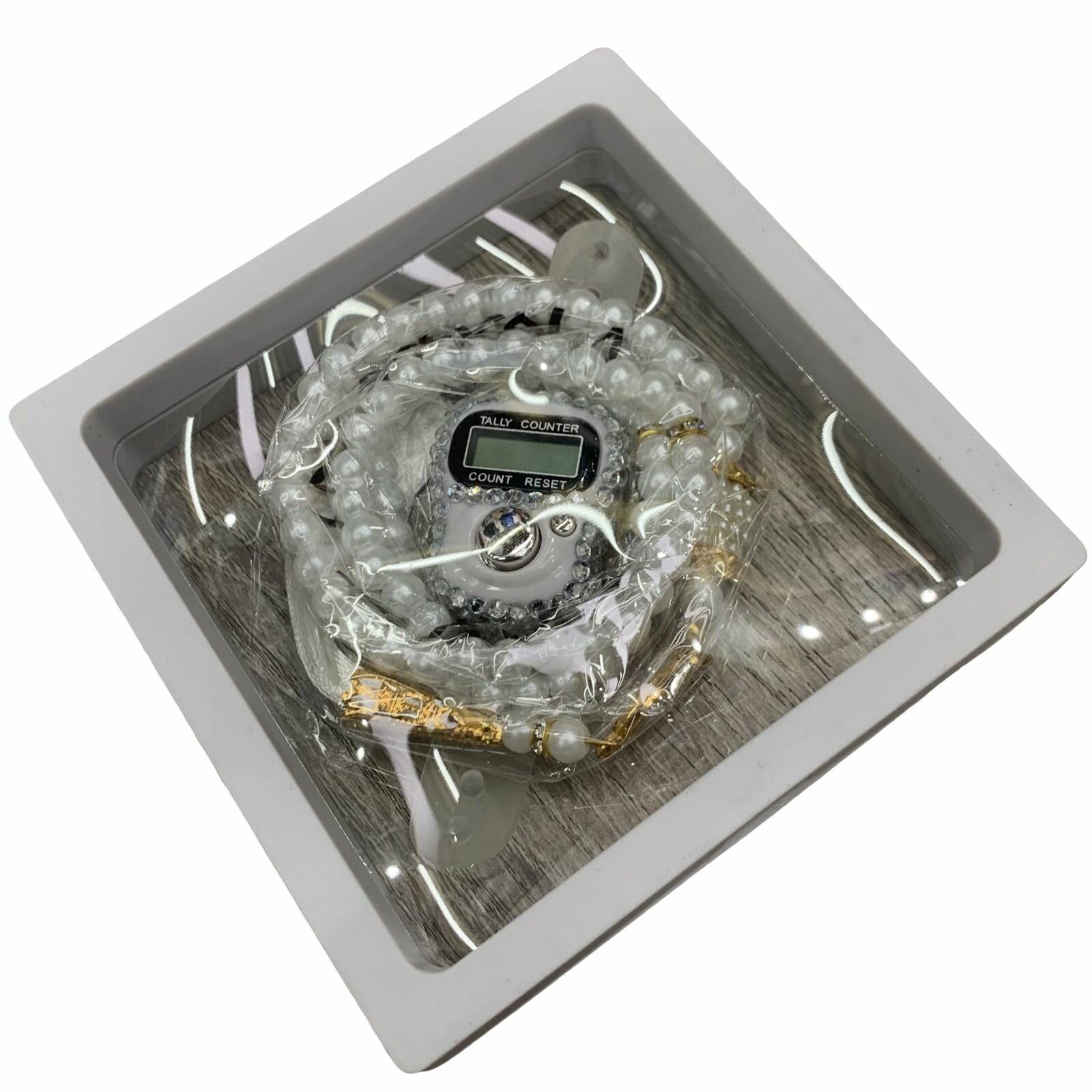 99 бусин тасбих со счетчиком для женщин и мужчин исламские четки молитв