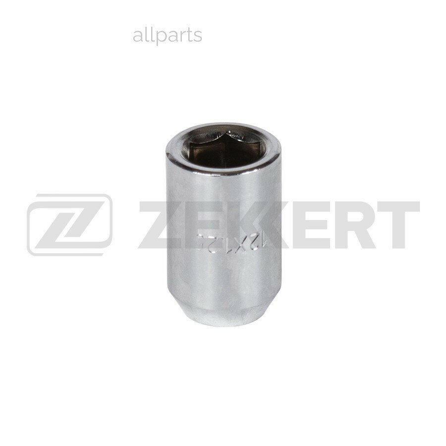 ZEKKERT BE-4328 Гайка колесная конус M12 x 1 25 L=32 внутренний шестигранник Хром