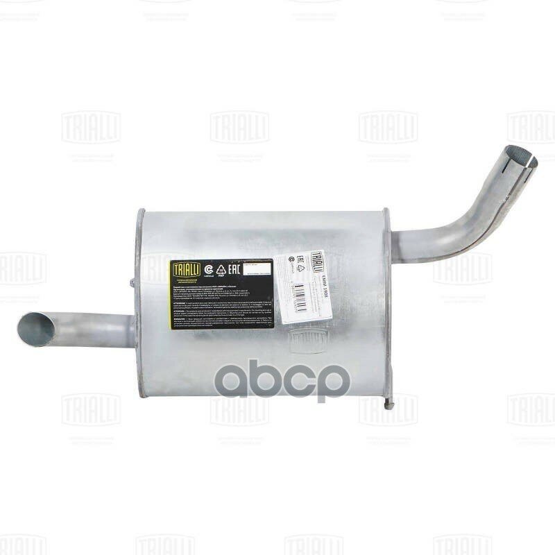 Глушитель основной TRIALLI EMM 1908 Nissan X-Trail T31 07- 2.0i алюминированная сталь E мм 1908