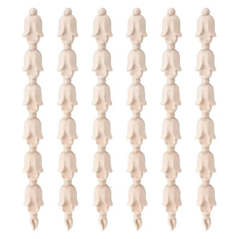 6 шт. премиальные резные деревянные панели для колонн