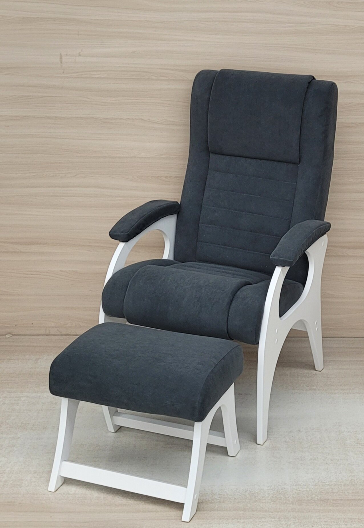 Комплект для отдыха Wood Space: кресло "Уют" с пуфом, 3 положения спинки, для дома и дачи