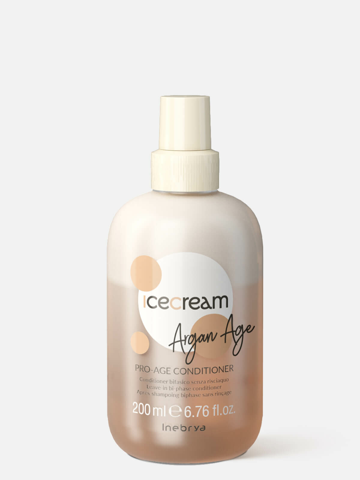 Двухфазный спрей-кондиционер для тусклых волос с маслом арганы Inebrya Argan Age Pro-Age 2‑Phase, 200 мл