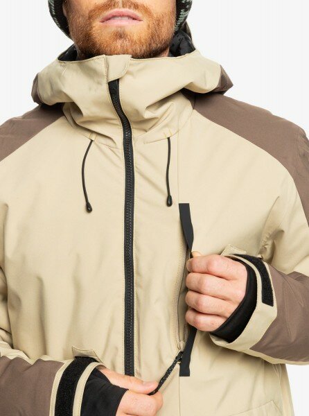 Куртка сноубордическая Quiksilver Весна-лето 2024, размер M, бежевый — фото 1