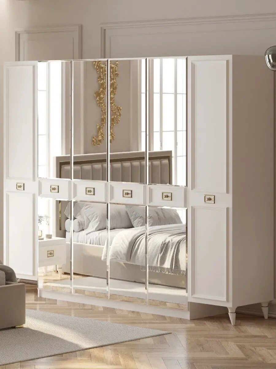 Шкаф в спальню 6и дверный