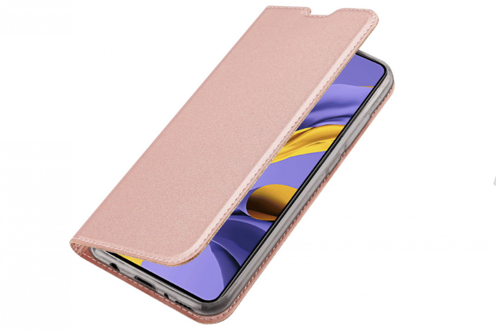 Чехол-книжка Чехол. ру для Samsung Galaxy M31s водоотталкивающий с мульти-подставкой, розовое золото