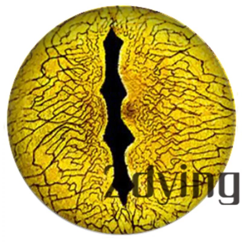 Кабошоны стеклянные глаза животного 25 мм, U031, 5 шт