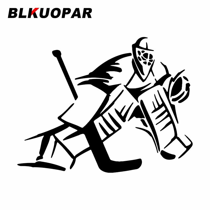 BLKUOPAR, вратарь, хоккей на льду, игрок, наклейка с защитой от царапин, личный багажник, лобовое стекло