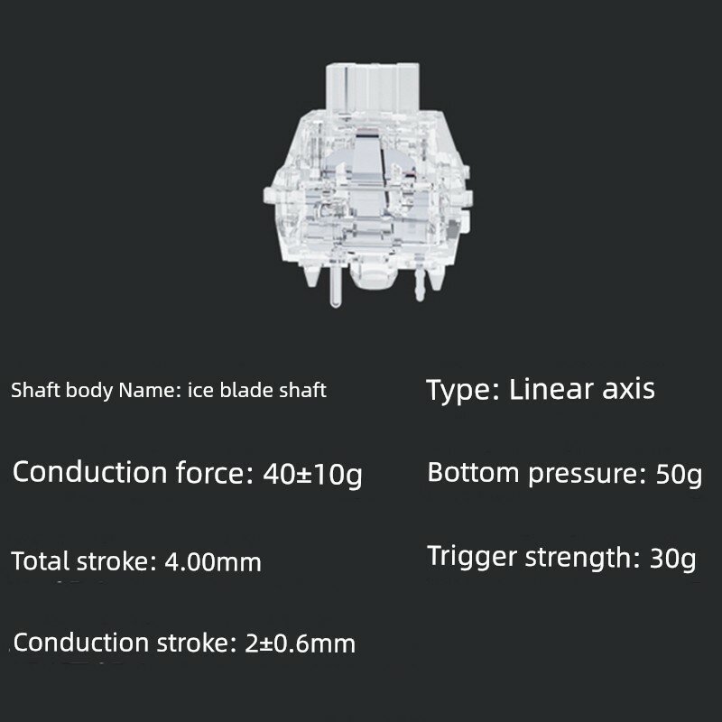 LEOBOG Полупрозрачные переключатели ICE BLADE Linear - 90 штук