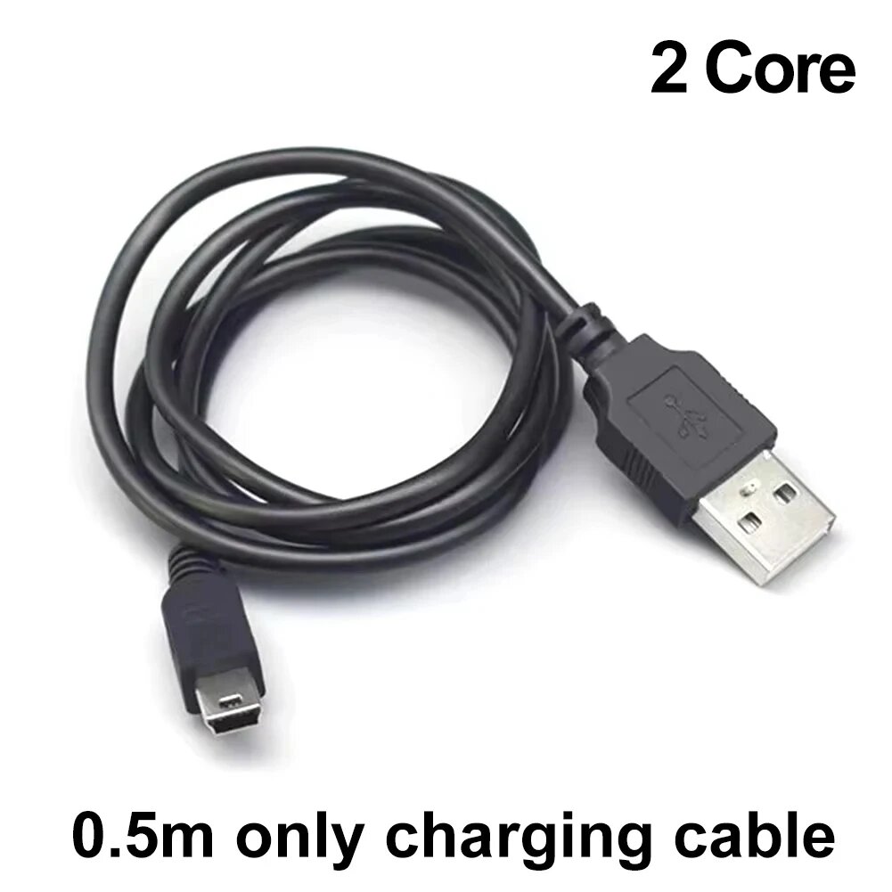USB кабель Mini USB, 0.5m, только зарядка