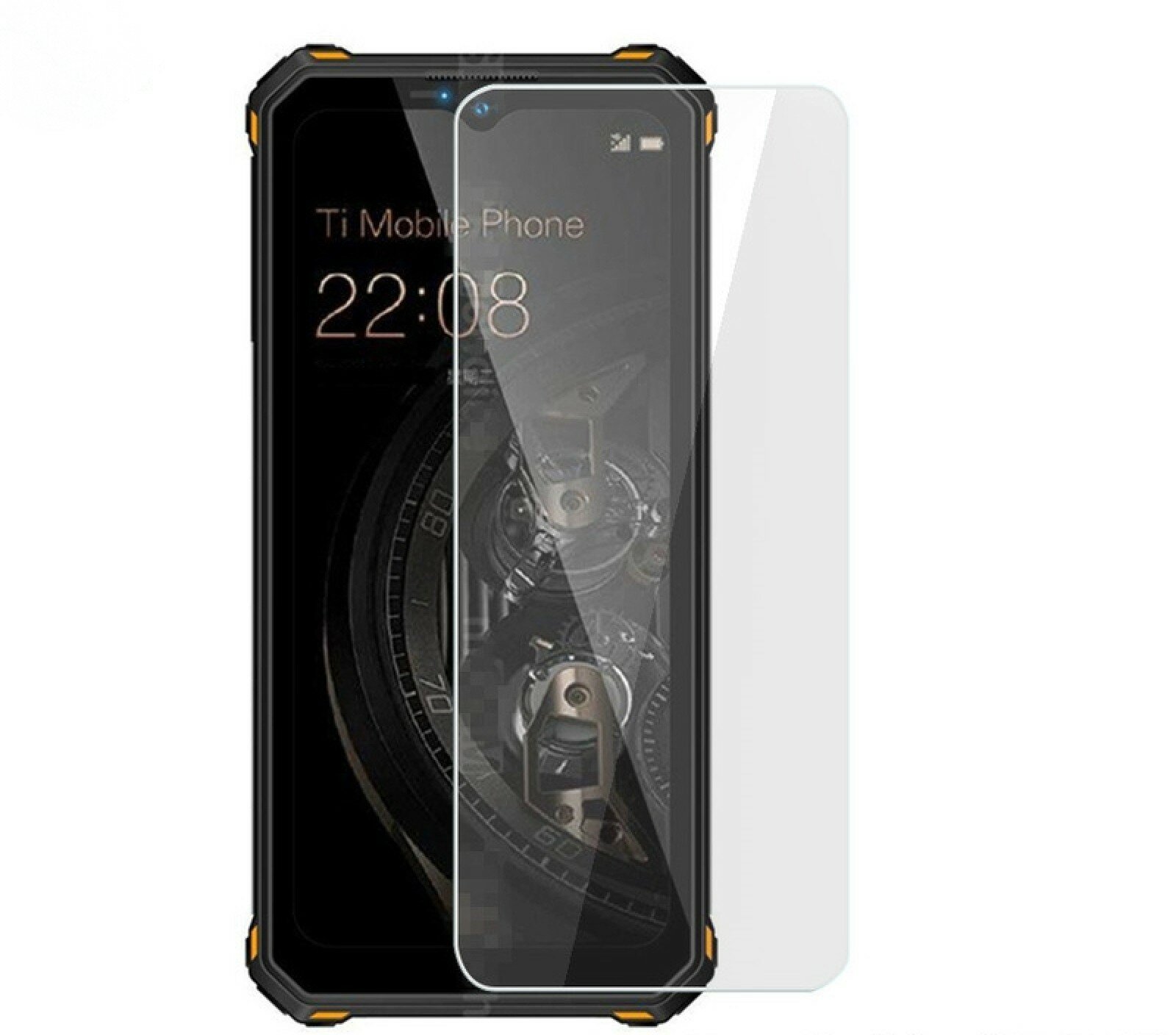 Защитное закалённое противоударное стекло MyPads Forti Glass для Oukitel WP15S с олеофобным покрытием