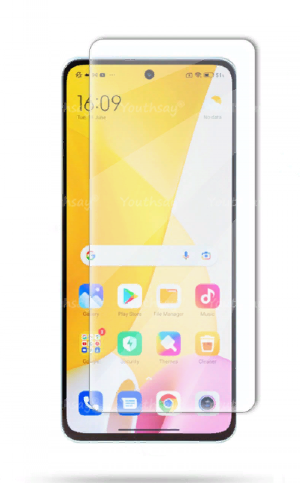 Защитное закалённое противоударное стекло MyPads Forti Glass для Xiaomi 12T и Redmi K50 Ultra с олеофобным покрытием
