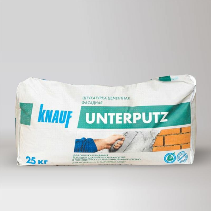 Штукатурка универсальная цементная Кнауф Унтерпутц 25кг, серая