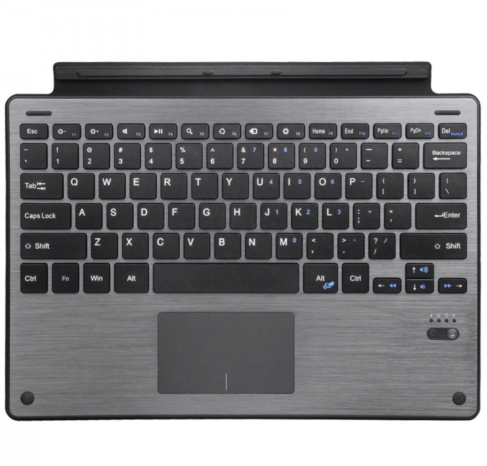 Съемная клавиатура MyPads Type Cover для Microsoft Surface Pro 4 12.3 с магнитным креплением черная
