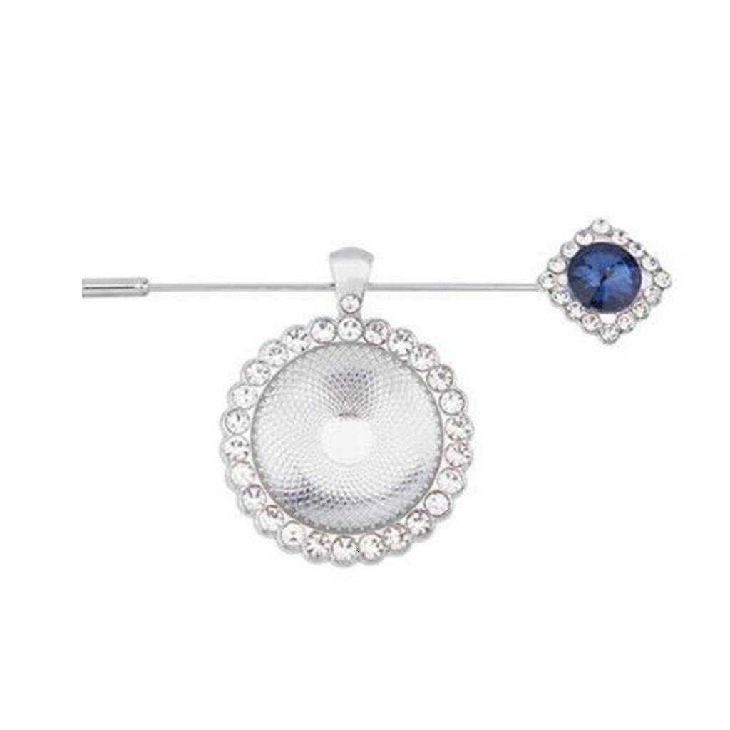 Круглый стеклянный медальон для фото, Стиль 1