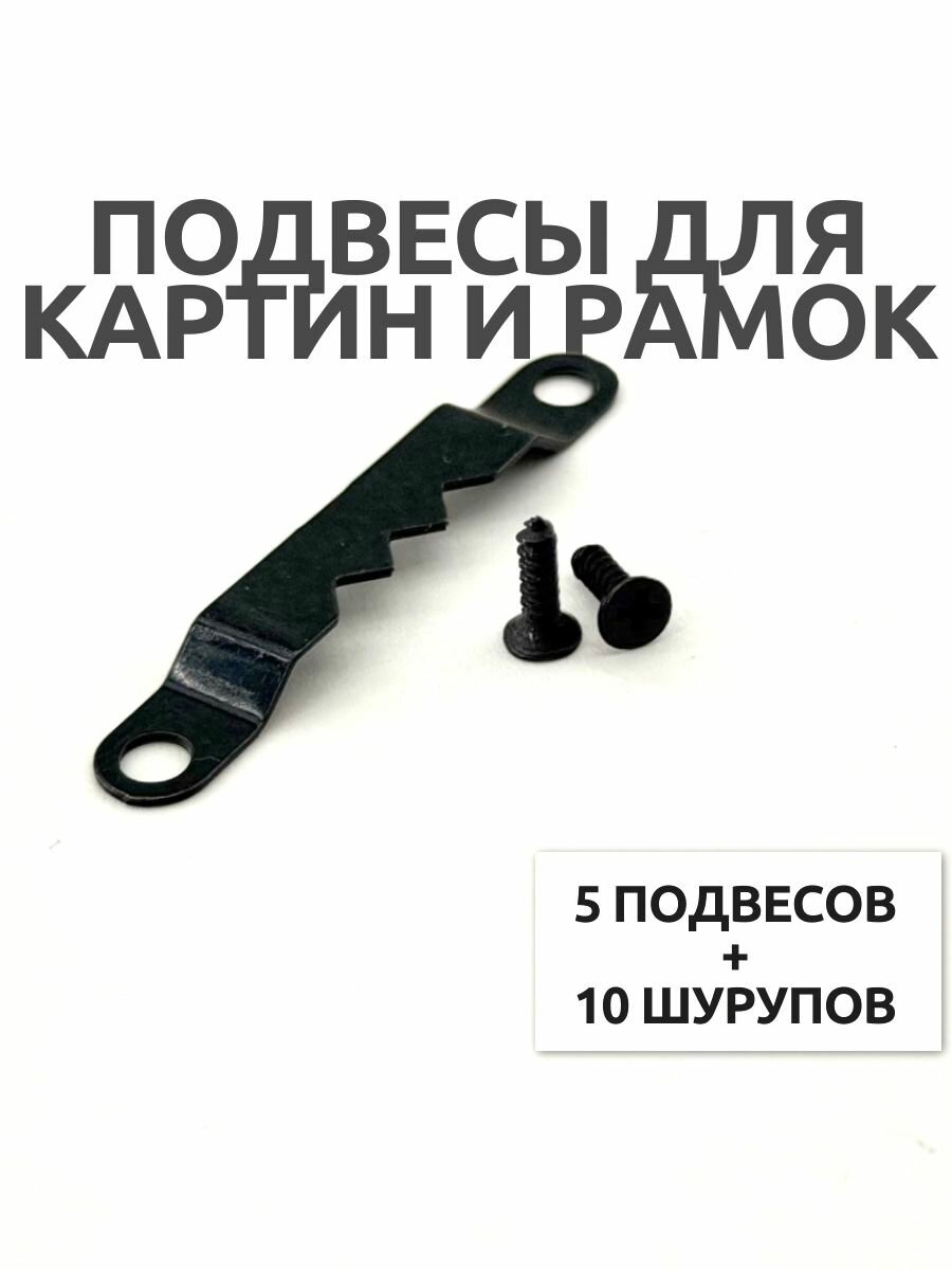 Подвес для картин/5 подвесов+10 шурупов/Фурнитура для картин