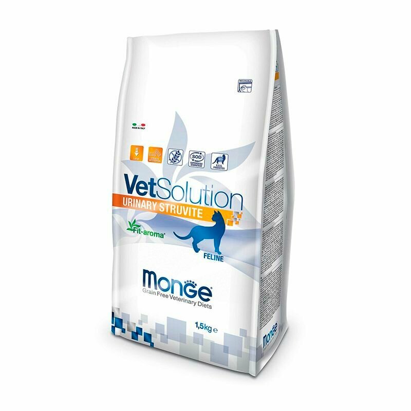 Monge VetSolution Cat Urinary Struvite 1.5 кг, диета для кошек Уринари Струвит