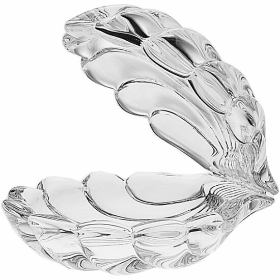 Доза Crystal Bohemia ракушка, 9 см, хрусталь