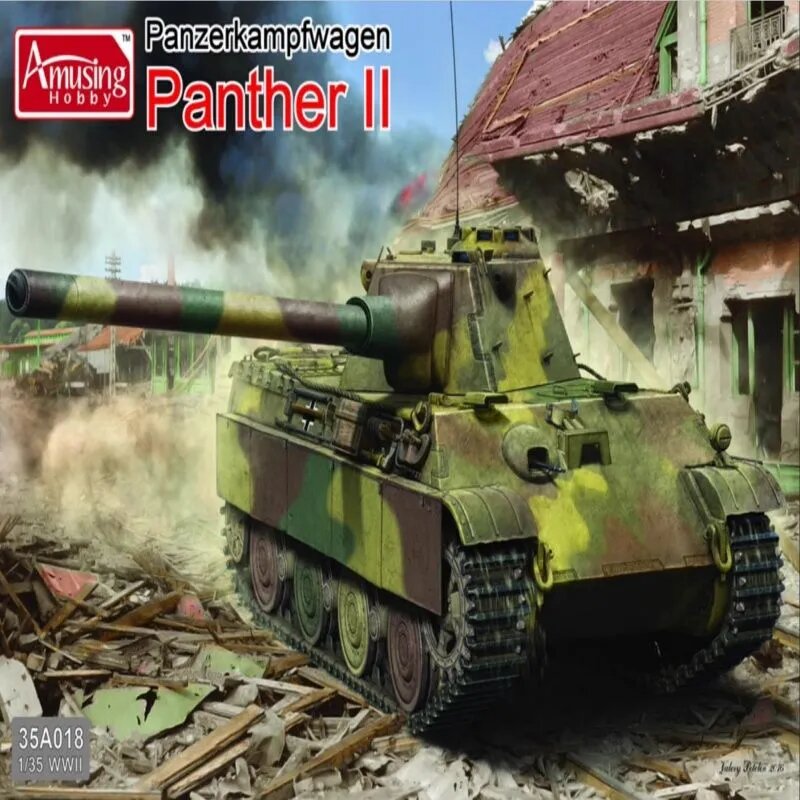 Amusing Hobby 35A018 1/35 Немецкий Panzerkampfwagen Пантеры II Танки