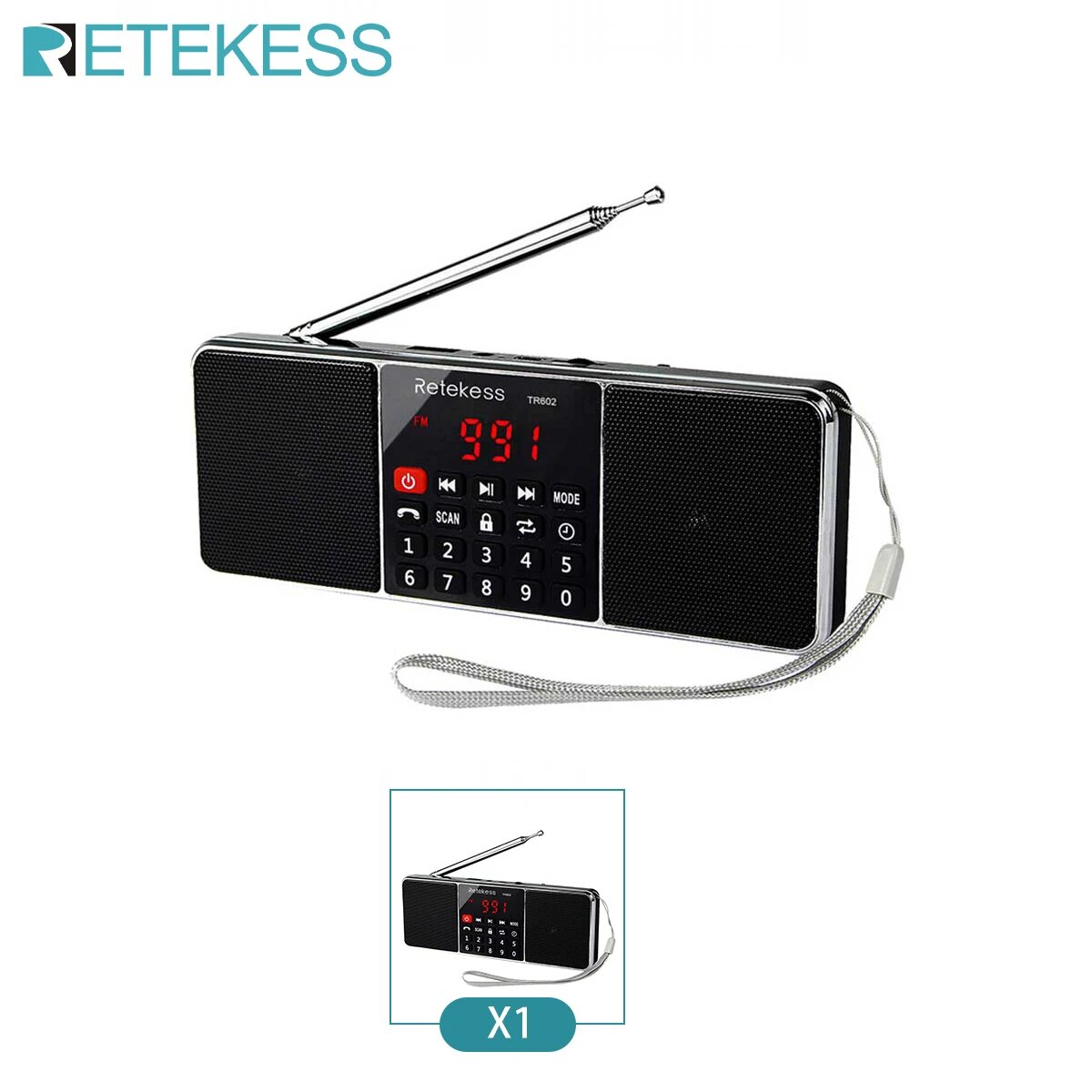 Retekess TR602 Портативное радио