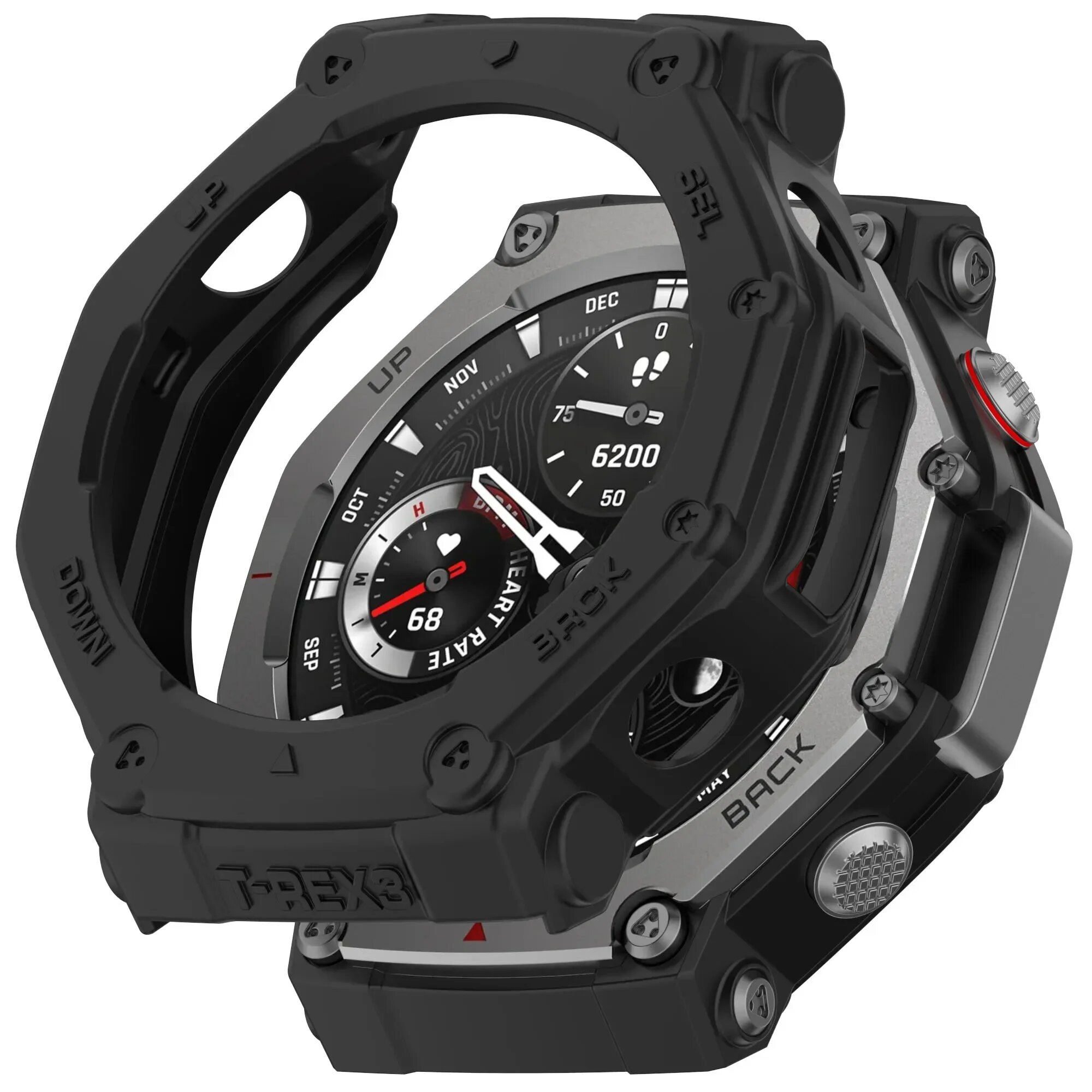 Чехол черный для Amazfit T-Rex 3 Pro 48mm