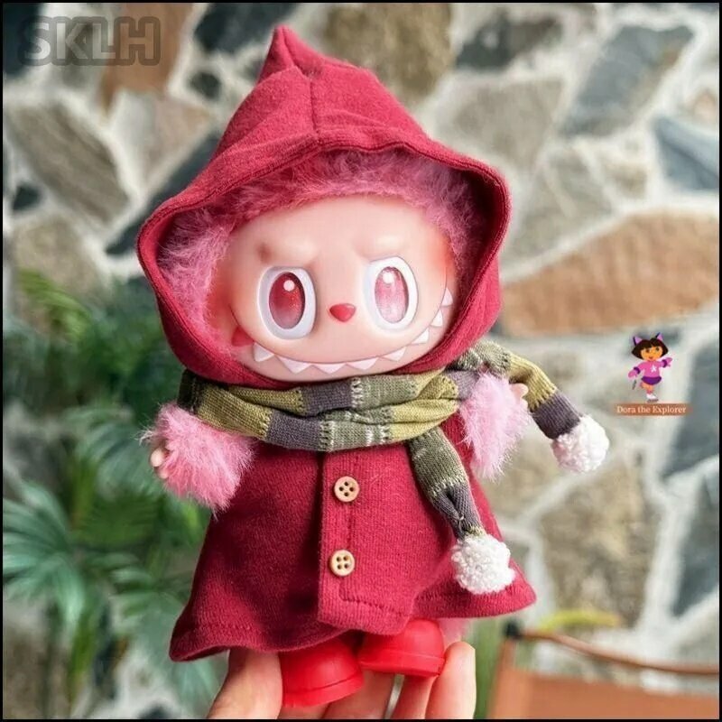 Костюм куклы Лабубу: плащ эльфа, используемый для 1-3 поколений и малоподвижных персонажей мультфильмов