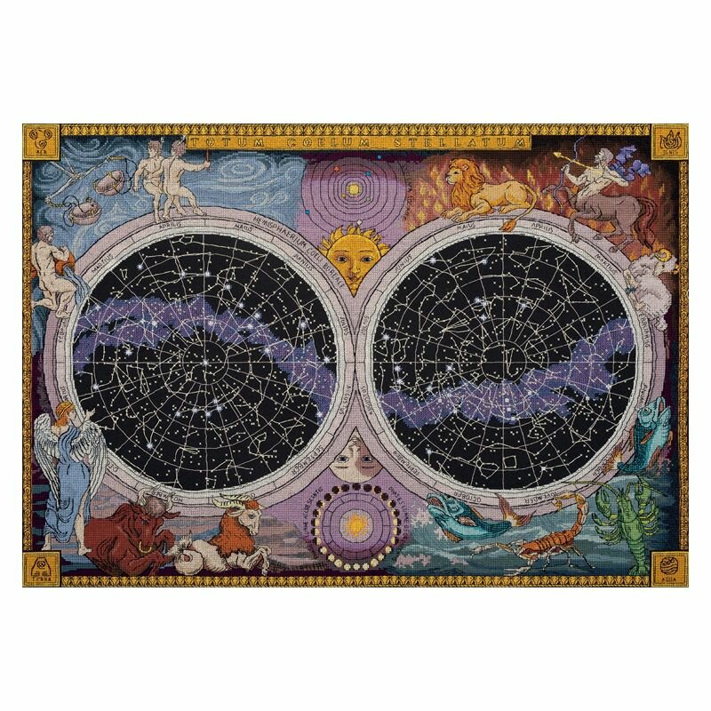 18CT Набор для вышивания иглой Craft Craft Counting Cross Stitch Kit DIY-(356*253)