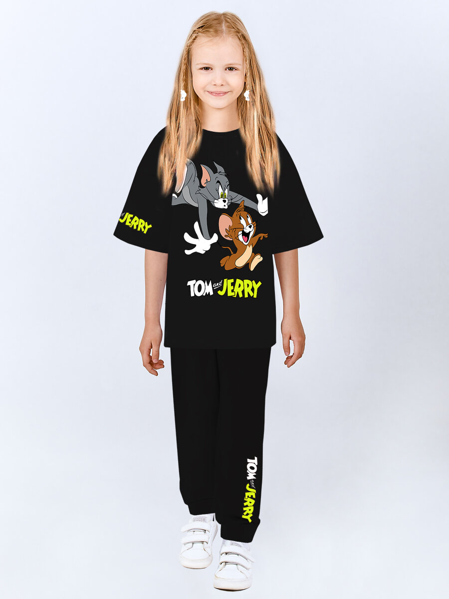 Костюм спортивный спортивный детский с брюками трикотажный