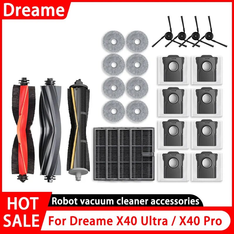 Запасные части для робота-пылесоса Dreame X40 Ultra/X40 Pro