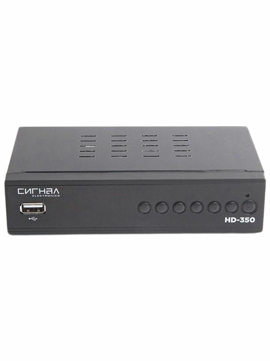 DVB-T2 ресивер Сигнал Эфир HD-350, пульт, дисплей DOLBY DIGITAL, HEVC