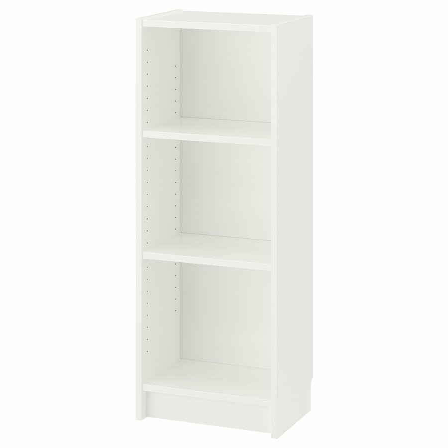 Книжный стеллаж 3 полки IKEA BILLY цвет белый 40x28x106 см 802.638.32